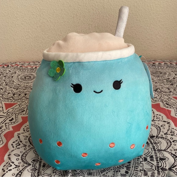 Squishmallows | Toys | Squishmallows Jakarria 1 Blue Boba Drink | Poshmark